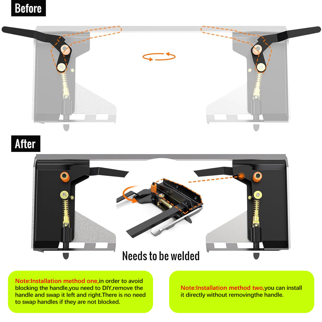 Universal Skid Steer Quick Tach Conversion Adapter Bobtach Latch Box W ...